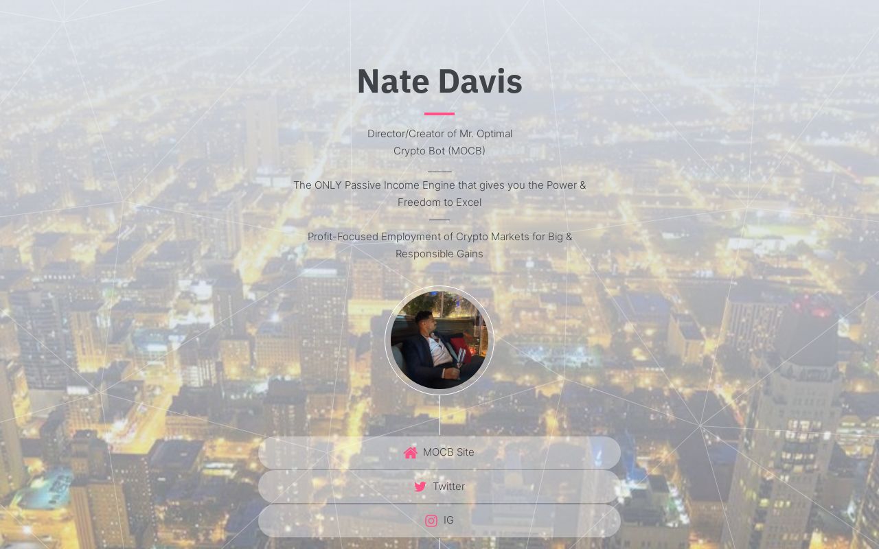 Mr Optimal Crypto Bot & Socials